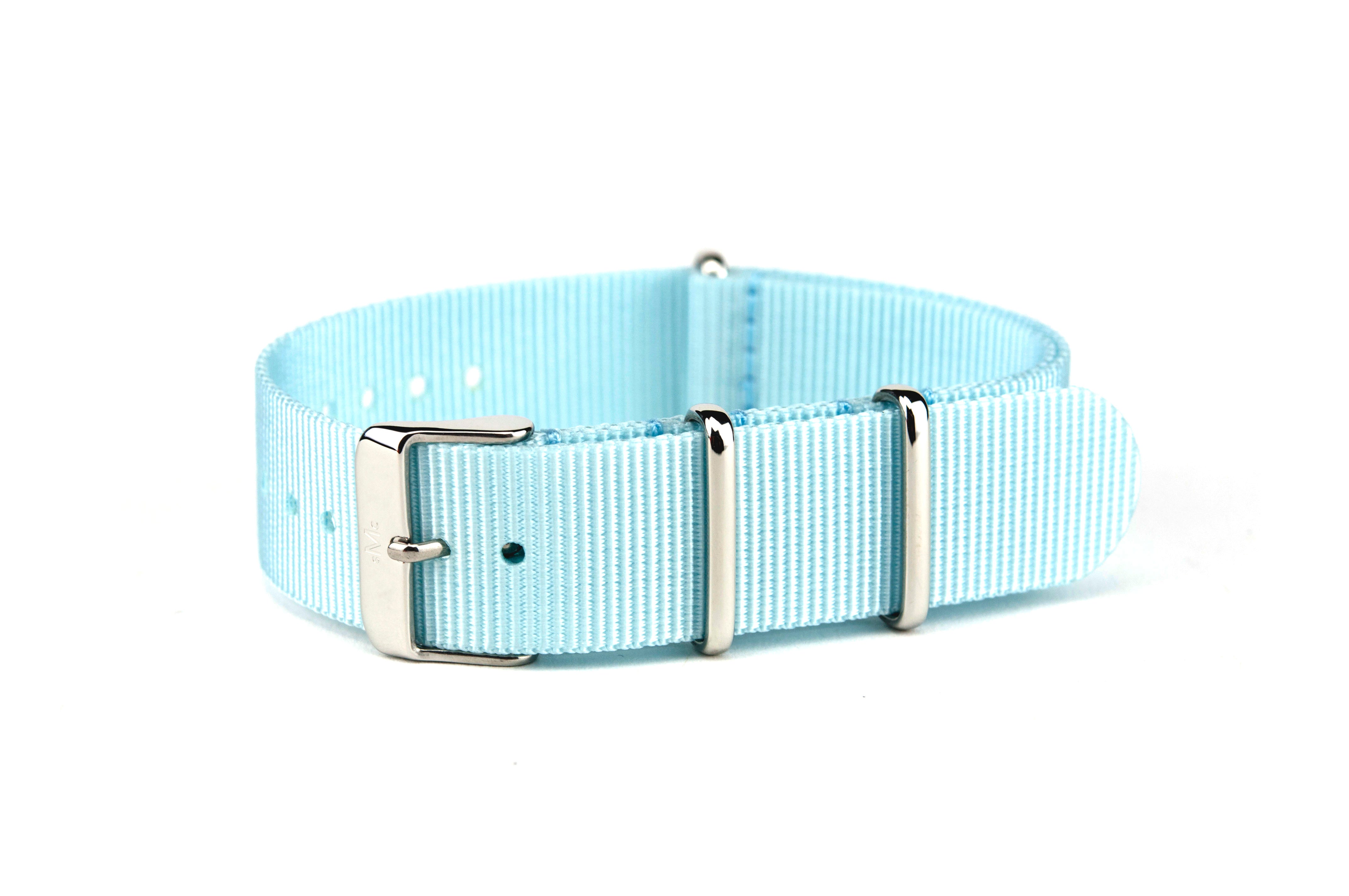 Powder Blue Nylon Watch Strap – Strap Mill Canada